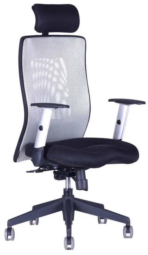 Office Pro Kancelářská židle CALYPSO XL SP1 - s podhlavníkem, 12A11, světle šedá
