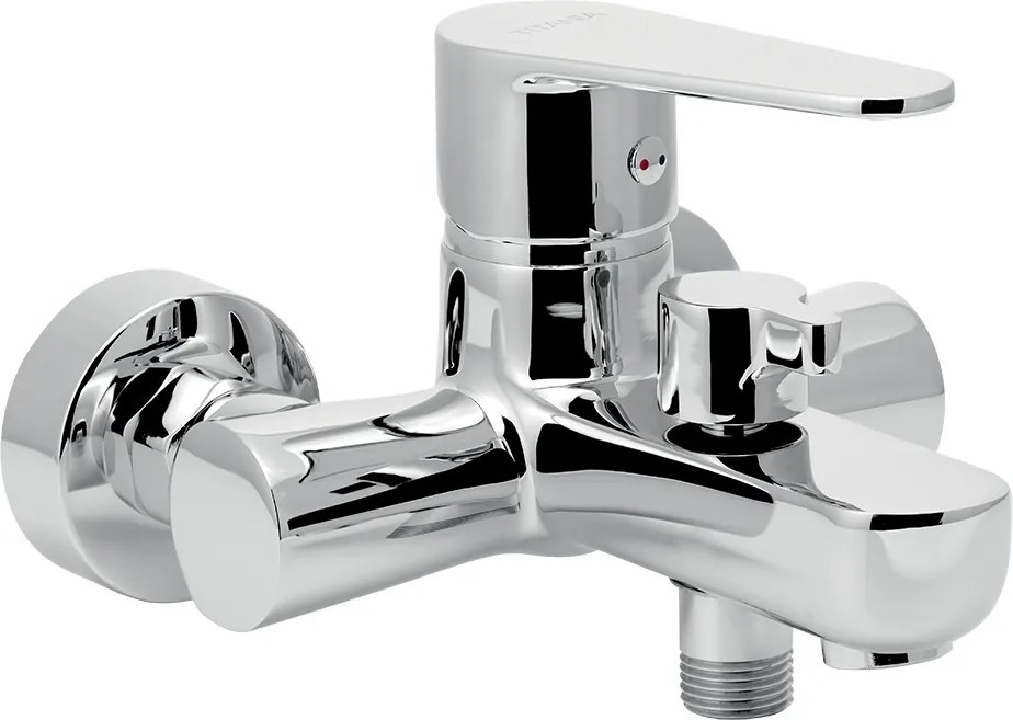 Novaservis Fresh, Vanová nástěnná baterie bez sprchové soupravy 100 mm, 96025/1,0