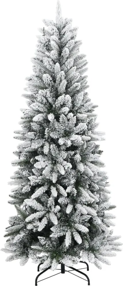 Umělý vánoční stromek s 300 LED a sněhem 240 cm 3315767