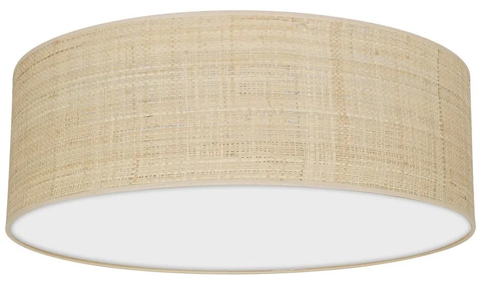 Stropní svítidlo Marshall, 1x ratanové stínítko, (bílé plexisklo), (fi 50cm)