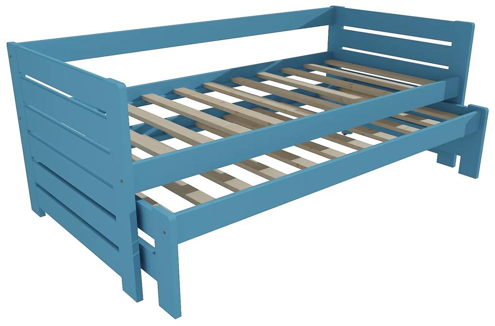 Vomaks Dětská postel s výsuvnou přistýlkou DPV 011 Rozměr: 90 x 200 cm, Barva: moření dub