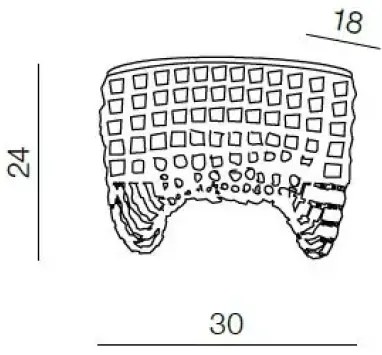 Designové nástěnné svítidlo Carmen