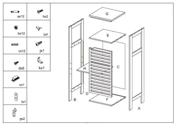 Bambusový regál do koupelny ve skandinávském stylu