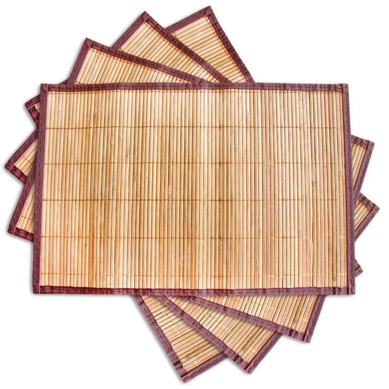 Toro Bambusové Prostírání s obrubou set 4 ks 30x45 cm