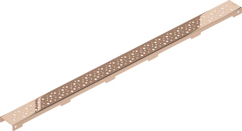 Mexen Flat, lineární podlahový žlab 100 cm, růžové zlato, 1621100