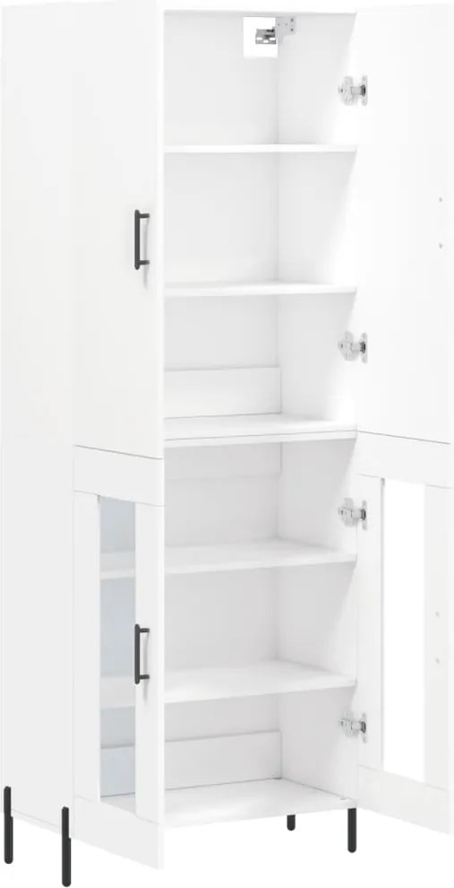 Skříň highboard bílá 69,5 x 34 x 180 cm kompozitní dřevo 3195739