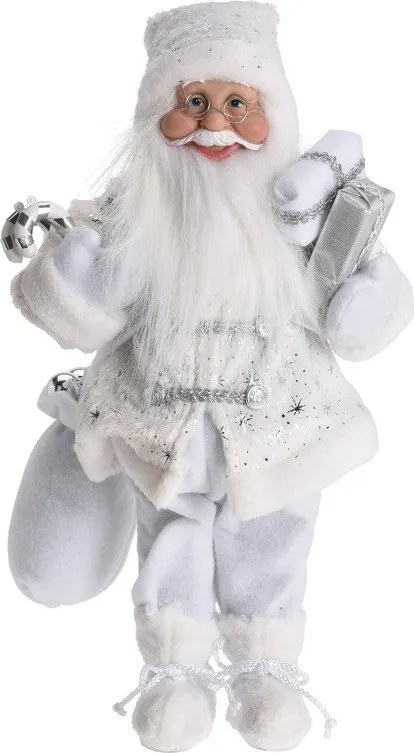 Santa Claus – bílý 45 cm