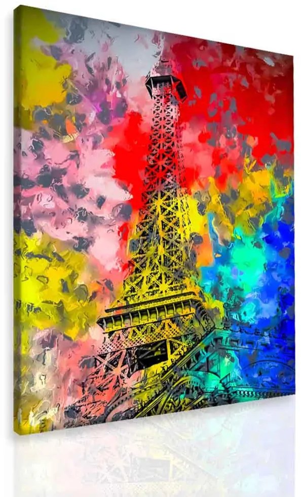 Obraz malovaná Eiffelova věž