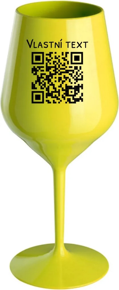 Personalizovaná nerozbitná sklenice s QR kódem