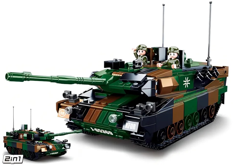 Sluban Model Bricks M38-B0839 Německý bitevní tank Leopard 2A5