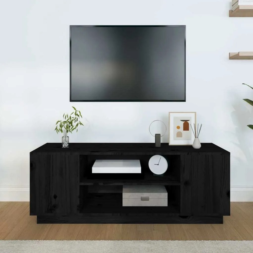 vidaXL TV skříňka 110 x 35 x 40,5 cm masivní borové dřevo [814413] Barva: Přírodní