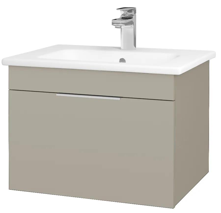 Dřevojas Koupelnová skříň ASTON SZZ 60 Varianta: N01 Bílá lesk / Úchytka T02 / D15 Nebraska