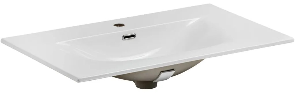 COMAD Závěsná skříňka s umyvadlem - OCEAN 82-90-2S beige, šířka 90 cm, béžová/olejovaný dub