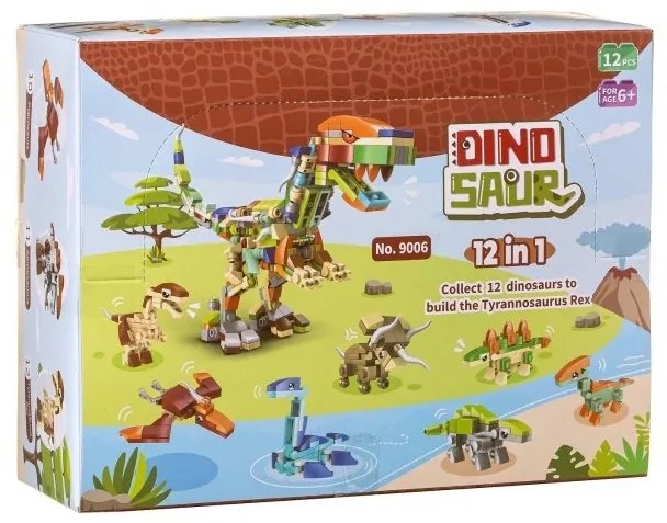 L-W Toys Set kostek Dinosaurus 12 v 1