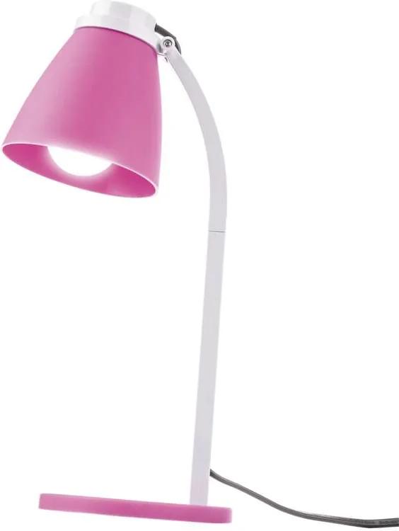 Stolní lampa Lolli s LED žárovkou, růžová