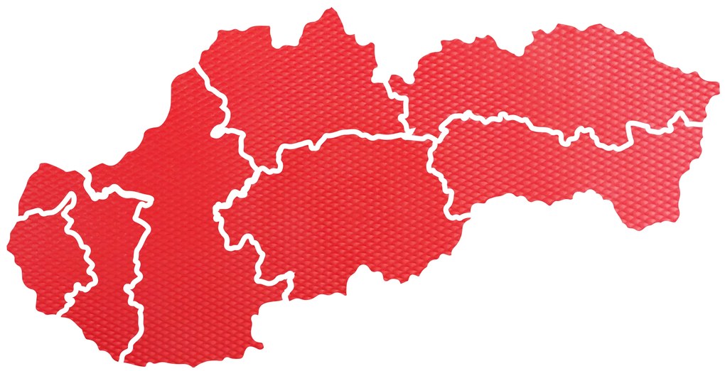 VYLEN Mapa Slovenska nástěnka Barva: 11 Tmavě žlutá