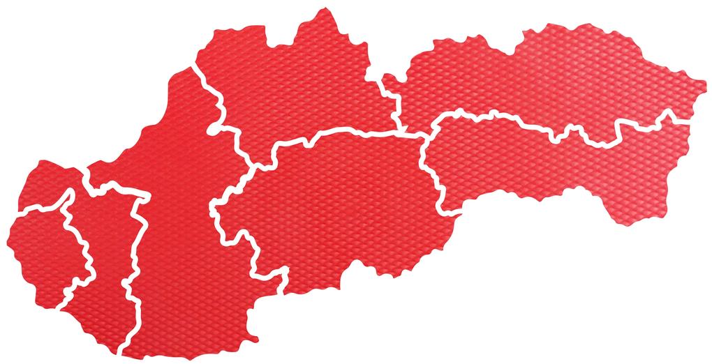 VYLEN Mapa Slovenska nástěnka Barva: 31 Růžová