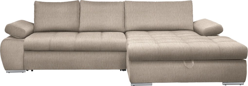 XXXLutz ROHOVÁ SEDAČKA, textil, béžová Carryhome - Sedací soupravy - 002300011412
