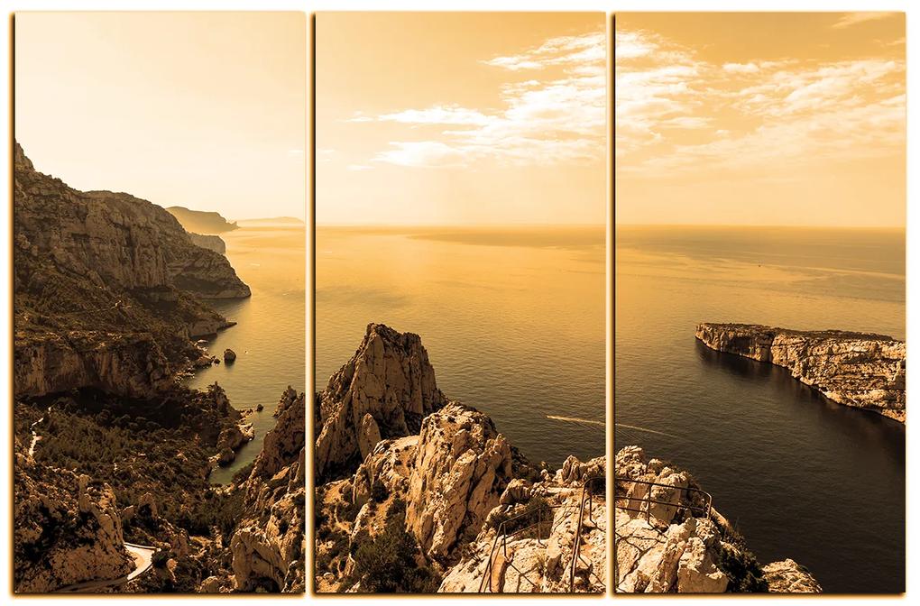 Obraz na plátně - Majestátní krajina s klidným mořem 1233FB (105x70 cm)