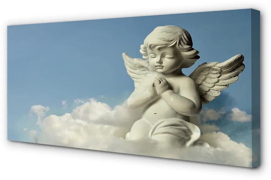 Obrazy na plátně Anděl nebe mraky 120x60 cm
