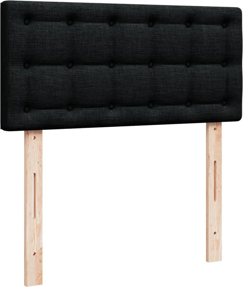Box spring postel s matrací černá 100 x 200 cm textil 3285815