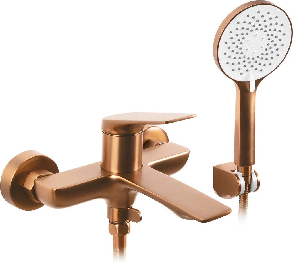 Rea Avalon, vanová baterie s ruční bodovou soupravou, měděná matná, REA-B0492
