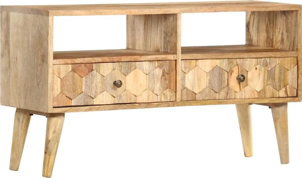 vidaXL TV stolek 90 x 30 x 50 cm masivní mangovníkové dřevo [286463]