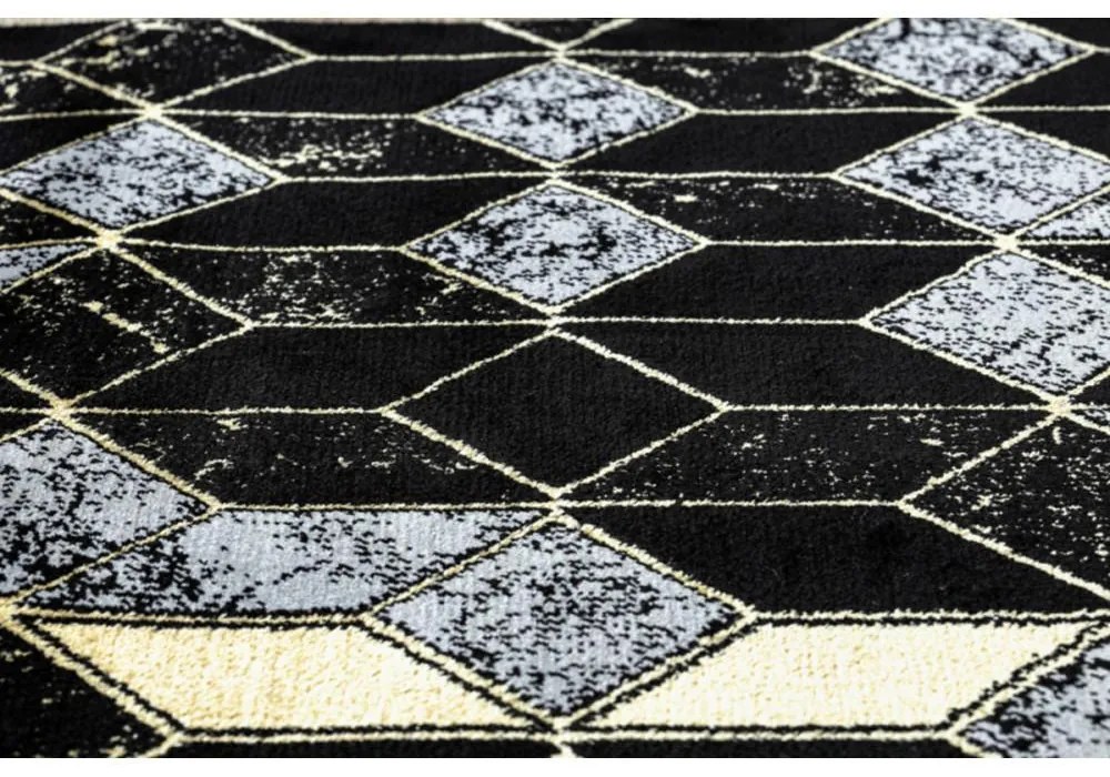 Kusový koberec Jón černý 2 atyp 60x200cm