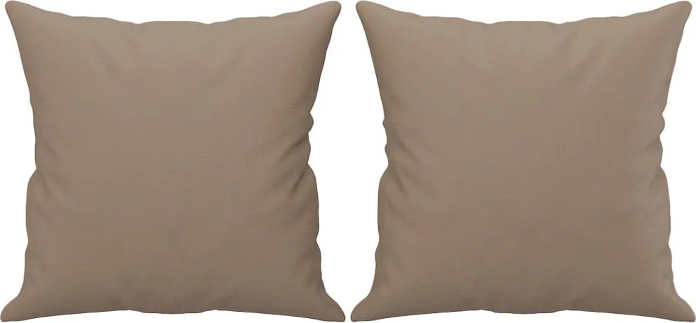 2místná pohovka s polštáři cappuccino 140 cm umělá kůže 3200934