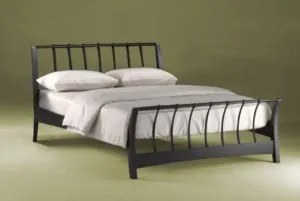 Nábytek ATIKA s.r.o. Kovová postel Merry Povrchová úprava: černá, Rozměr: 140 x 200 cm