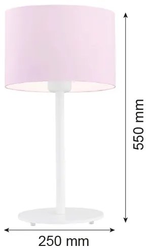 Argon 4128 - Stolní lampa MAGIC 1xE27/15W/230V růžová/bílá