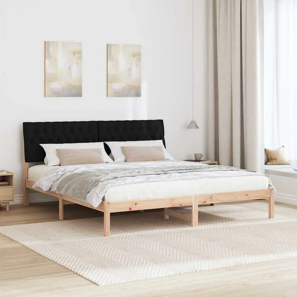 Rám postele s čalouněným čelem s čelo Hnědá 180 x 200 cm 3394385