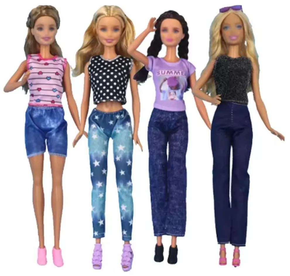Módní oblečení pro Barbie - sady oblečení (4 ks) Varianta: A