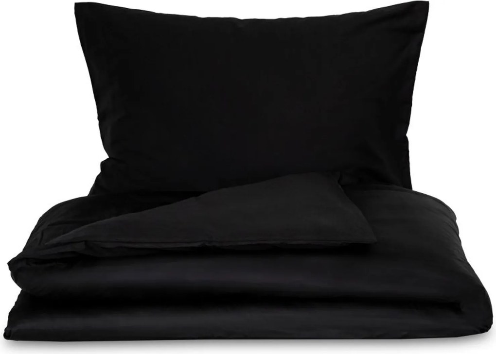 Saténové povlečení LUXURY COLLECTION černé - 1x 140/220, 1x 70/90cm