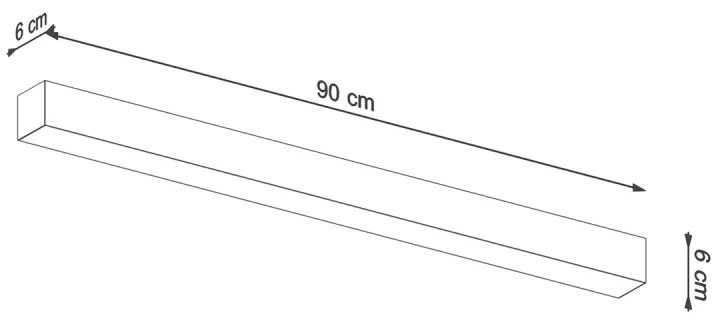 PINNE 90 Stropní světlo, šedá TH.064 - Sollux