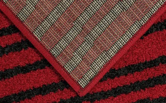 Oriental Weavers, Kusový koberec Lotto 562 FM6 O, 67x120, červená, chodba / předsíň