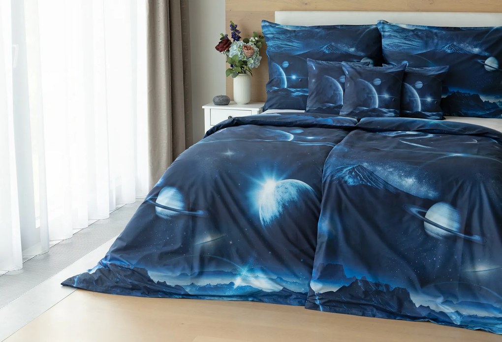 Matějovský povlečení Galaxie Bavlna deluxe digitál Rozměr: 140 x 220 cm, 70 x 90 cm