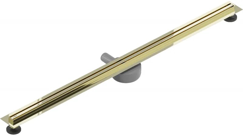 Mexen Flat 360° Slim lineární odtok rotační 110 cm, Zlatá - 1541110