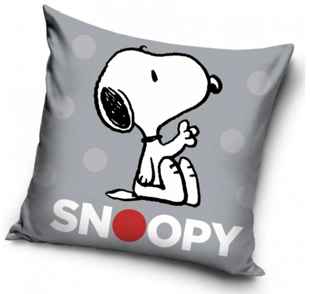 Carbotex Polštářek Snoopy grey 40x40 cm