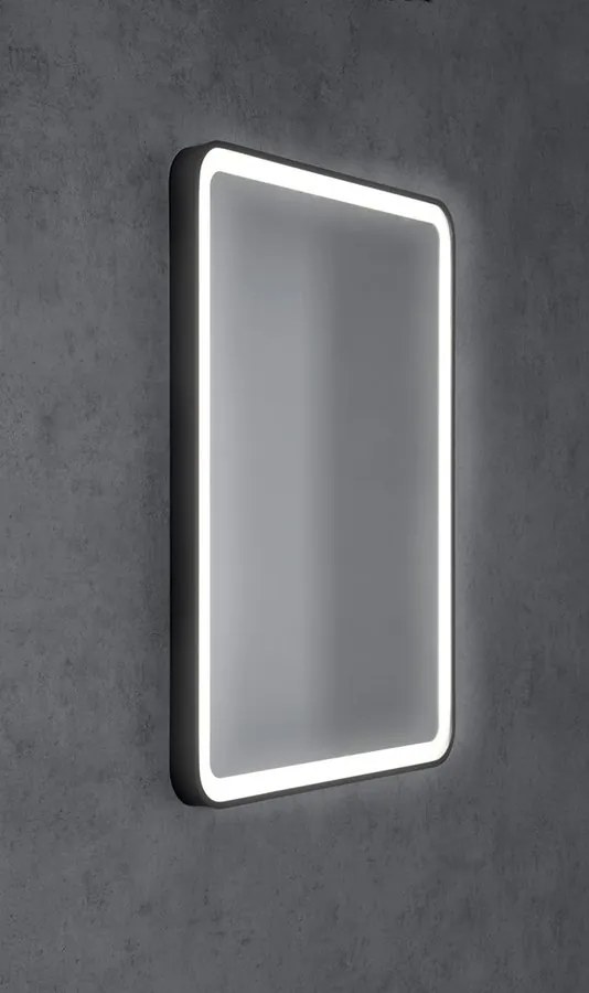 Sapho VENERO zrcadlo s LED osvětlením 60x80cm, černá VR260