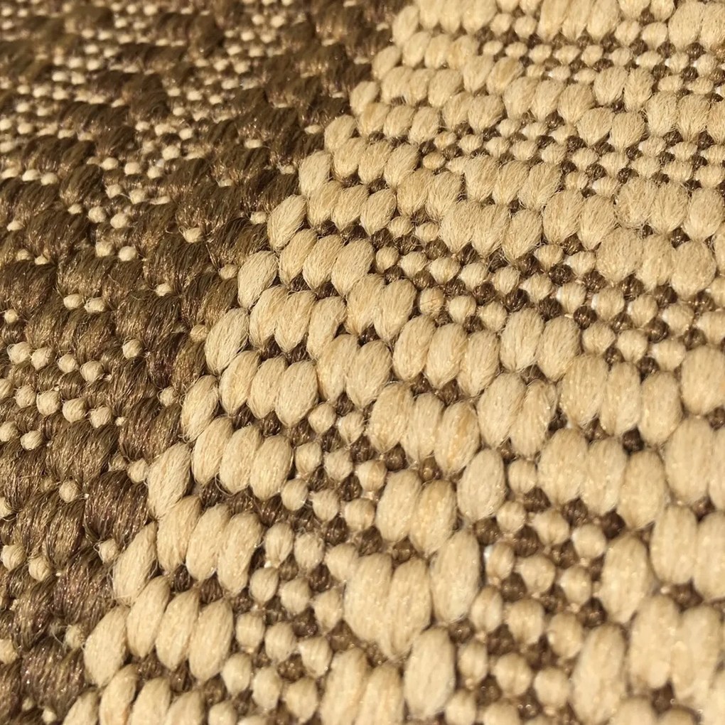 Oriental Weavers, Kusový koberec SISALO/DAWN 879/J84/N – na ven i na doma, 67x120, béžová, chodba / předsíň