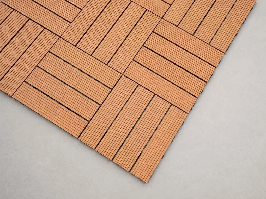 WPC dlaždice LEGI BASE 30 x 30 cm, teak