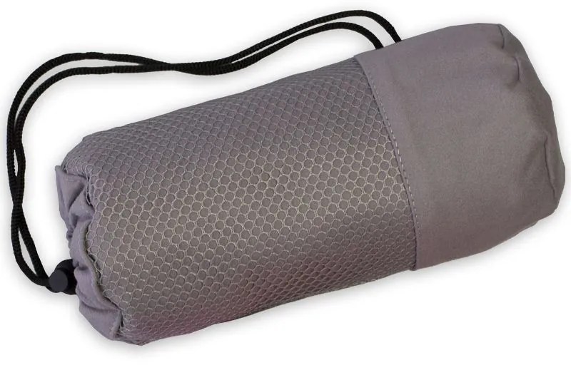 SCANquilt rychleschnoucí osuška FITNESS BAG šedá 70 x 140 cm