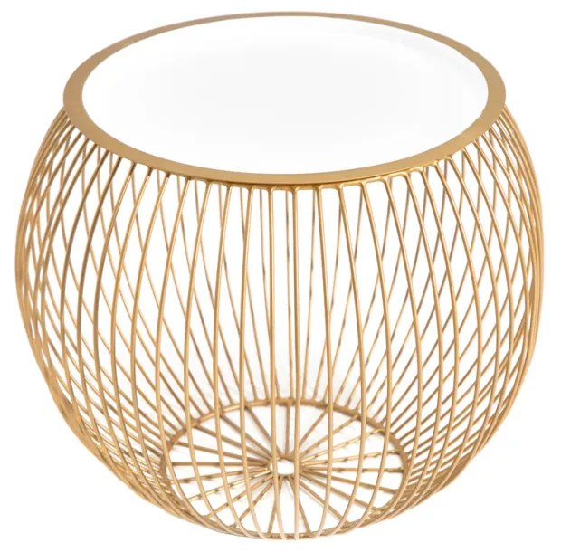 Massive home | Odkládací stolek STORAGE II GOLD 41 CM