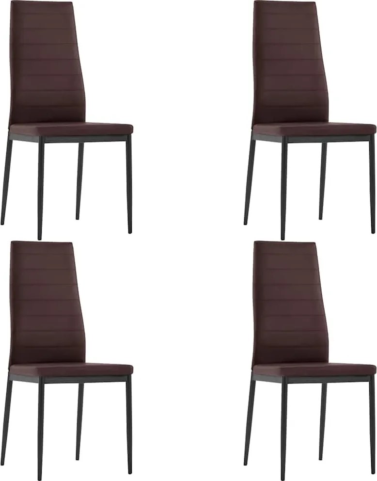 5dílný jídelní set hnědý 281697