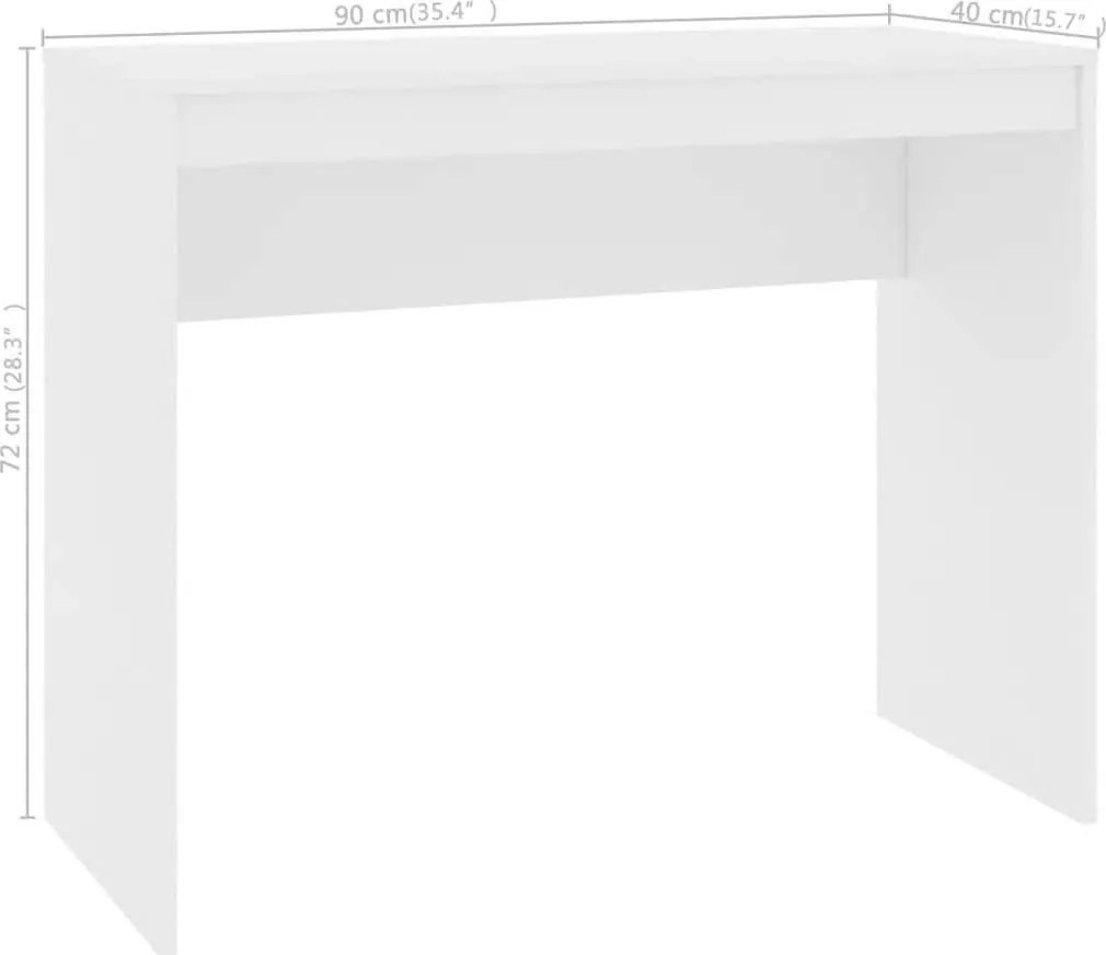 vidaXL Psací stůl 90 x 40 x 72 cm kompozitní dřevo [800378] Barva: šedá sonoma