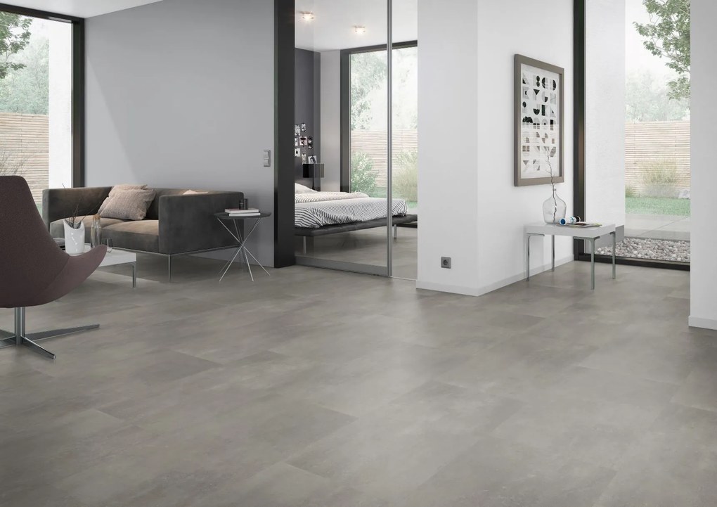 Oneflor, Vinylová podlaha lepená ECO 55 070 Cement Natural, 914,4 x 457,2 mm