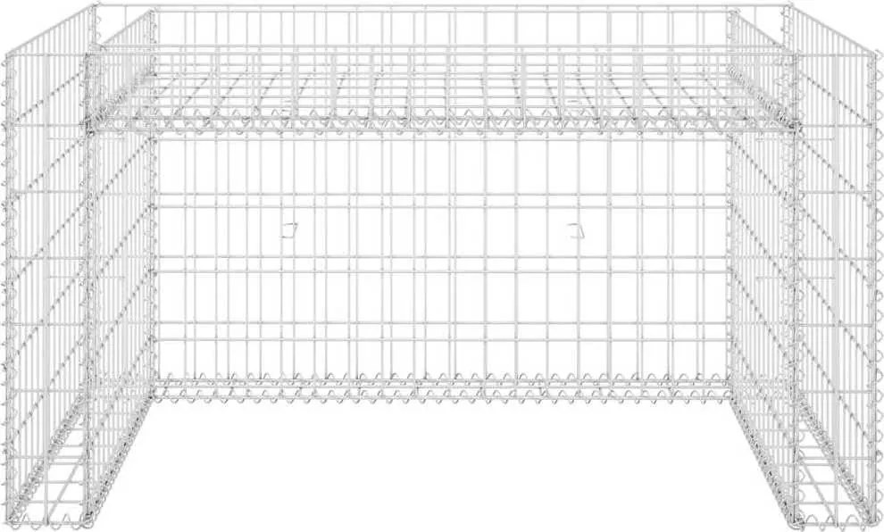 vidaXL Garáž na sekačku s vyvýšeným záhonem 110x80x60 cm ocelový drát [145655]