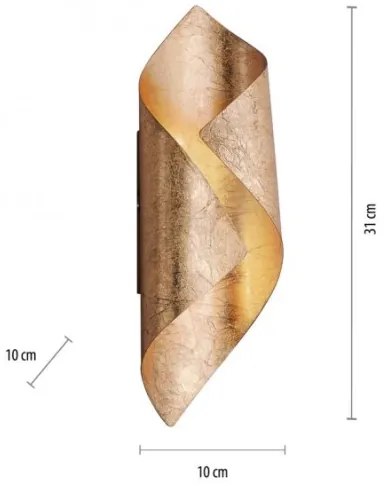Paul Neuhaus 9030-12 - LED Nástěnné svítidlo NEVIS LED/6W/230V zlatá