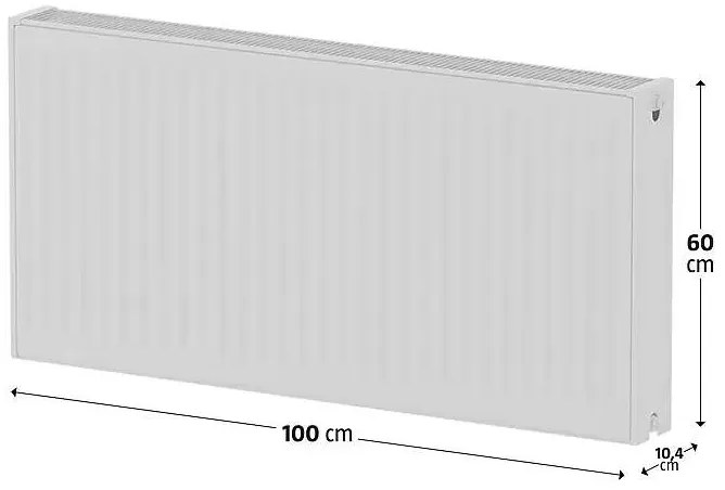 German Univerzální kompaktní radiátor DK 22 / 1562 W / 100 x 50 cm / bílá